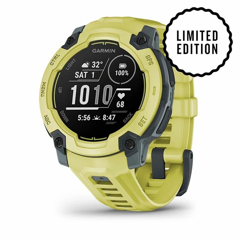 Умные часы Garmin Instinct E 45 mm Electric Lime 010-02933-010, GPS, ЧСС
