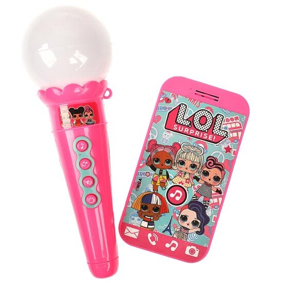 Музыкальная игрушка Умка HT587-R5 Телефончик микрофончик Лол 30 песен, звуков