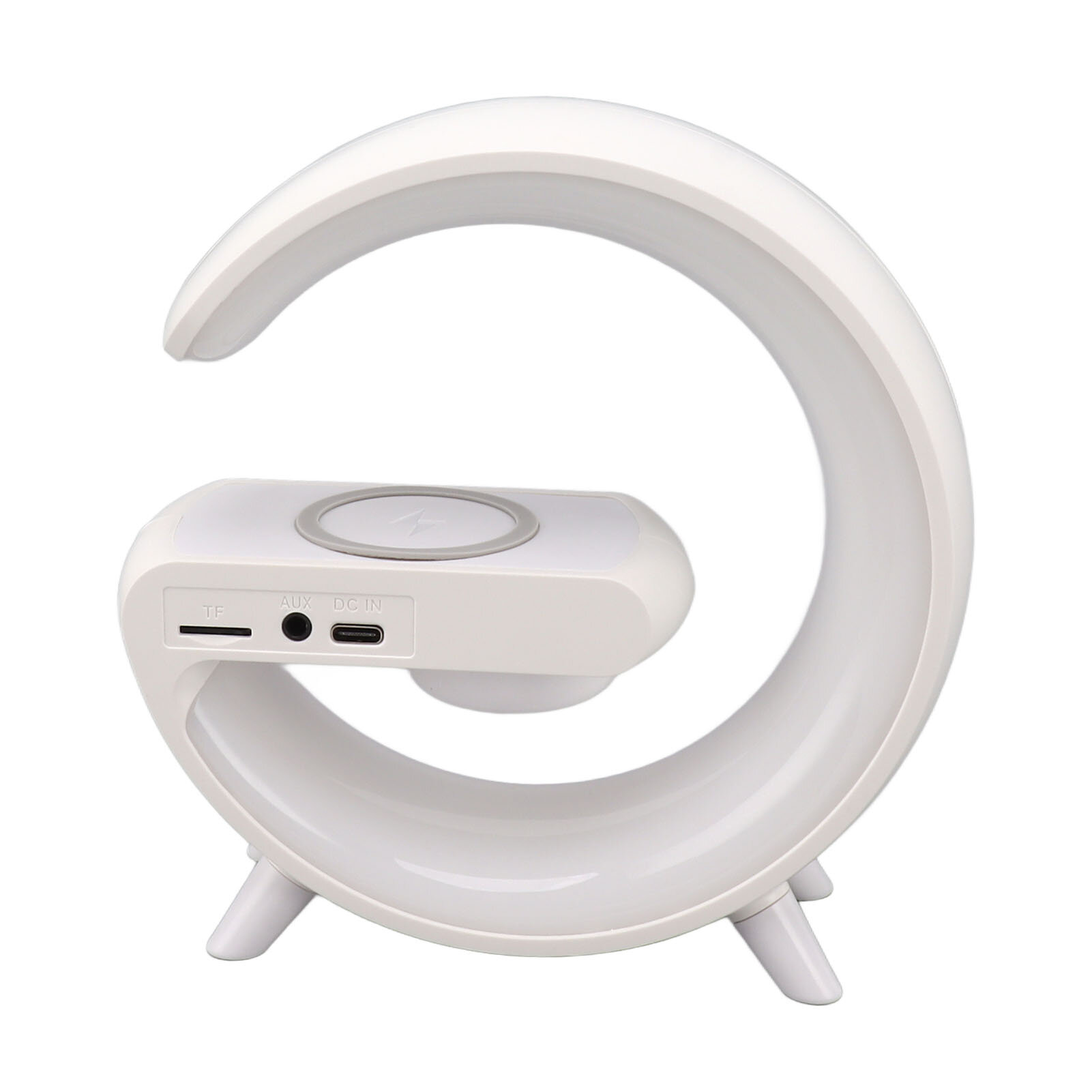 Bluetooth-динамик, ночник, светодиодный светильник с беспроводной зарядкой, умный восход солнца, сигнализация, окружающая лампа для спальни, прикроватная лампа