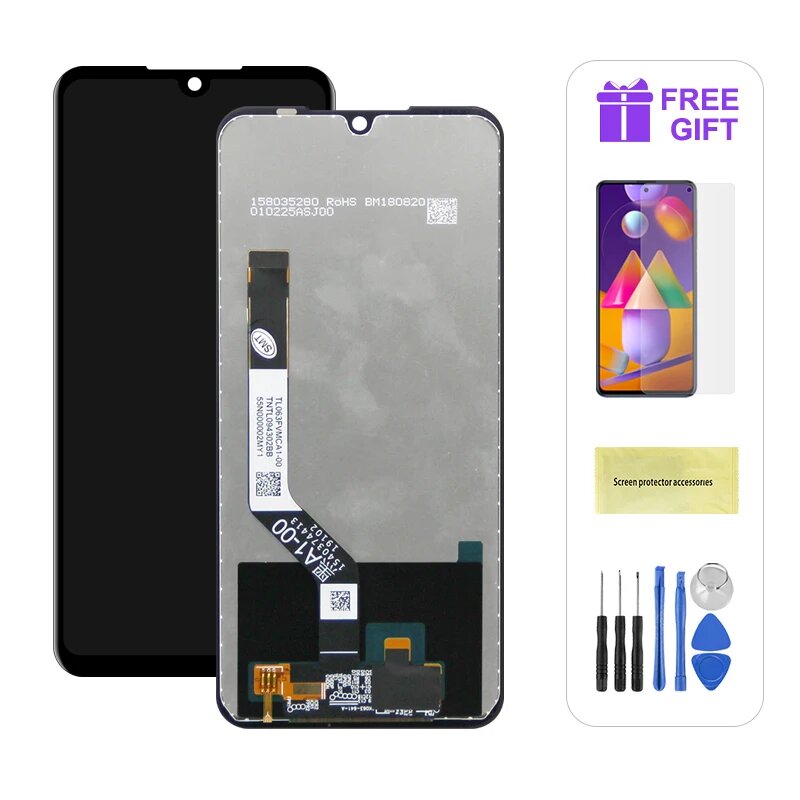 ЖК-дисплей качества AAA для Xiaomi Redmi Note 7, ЖК-дисплей с сенсорным экраном и дигитайзером в сборе с рамкой для Xiaomi Redmi Note 7 Pro Black No Frame