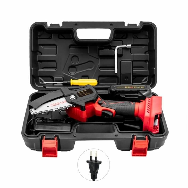 4-дюймовая аккумуляторная мини-пила, вилка европейского стандарта - Yd