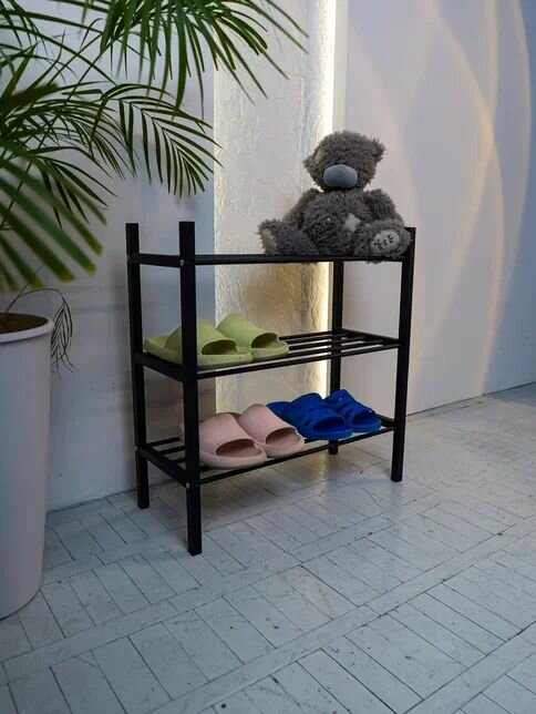 Обувница, этажерка для обуви в прихожую из металла