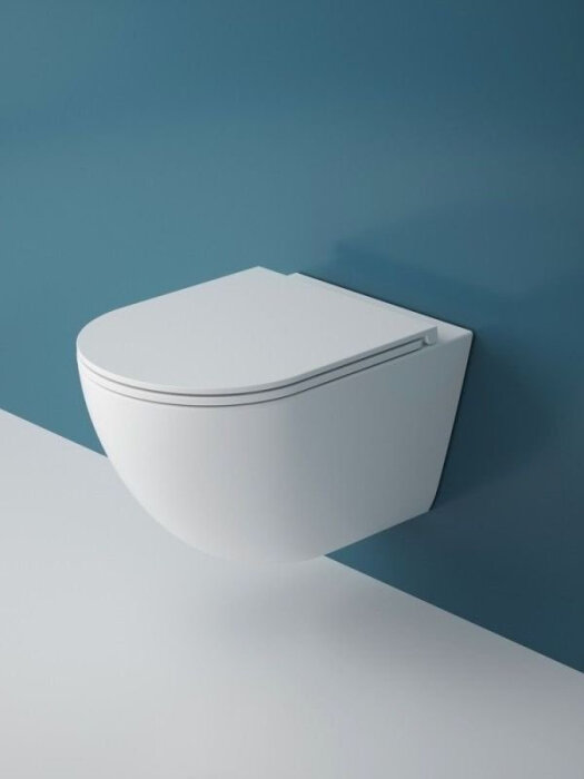 Подвесной унитаз Esbano Fortex-53T ESUPFORT53TW белый глянец безободковый, смыв Торнадо, с сиденьем с микролифтом