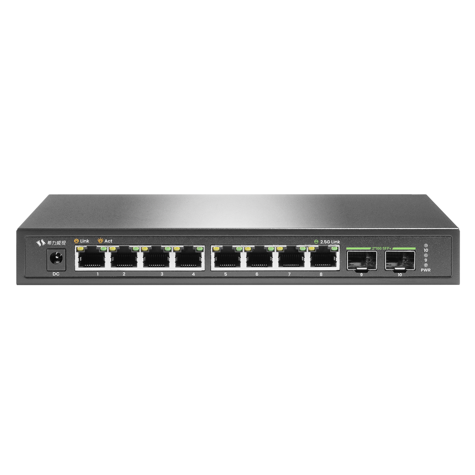 8-портовый коммутатор 2,5G PoE с 2 восходящими каналами 10G SFP+ (SR-S25G1210FP)