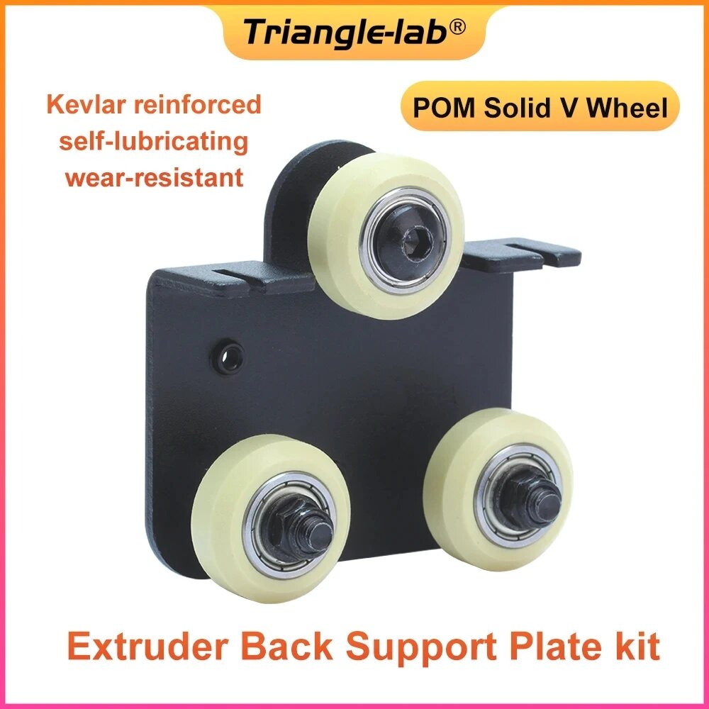 Комплект задней опорной пластины Trianglelab, кевларовое твердое V-образное колесо для 3D-принтера Creality CR-10 10s Ender 3 S4 S5/TEVO Anet