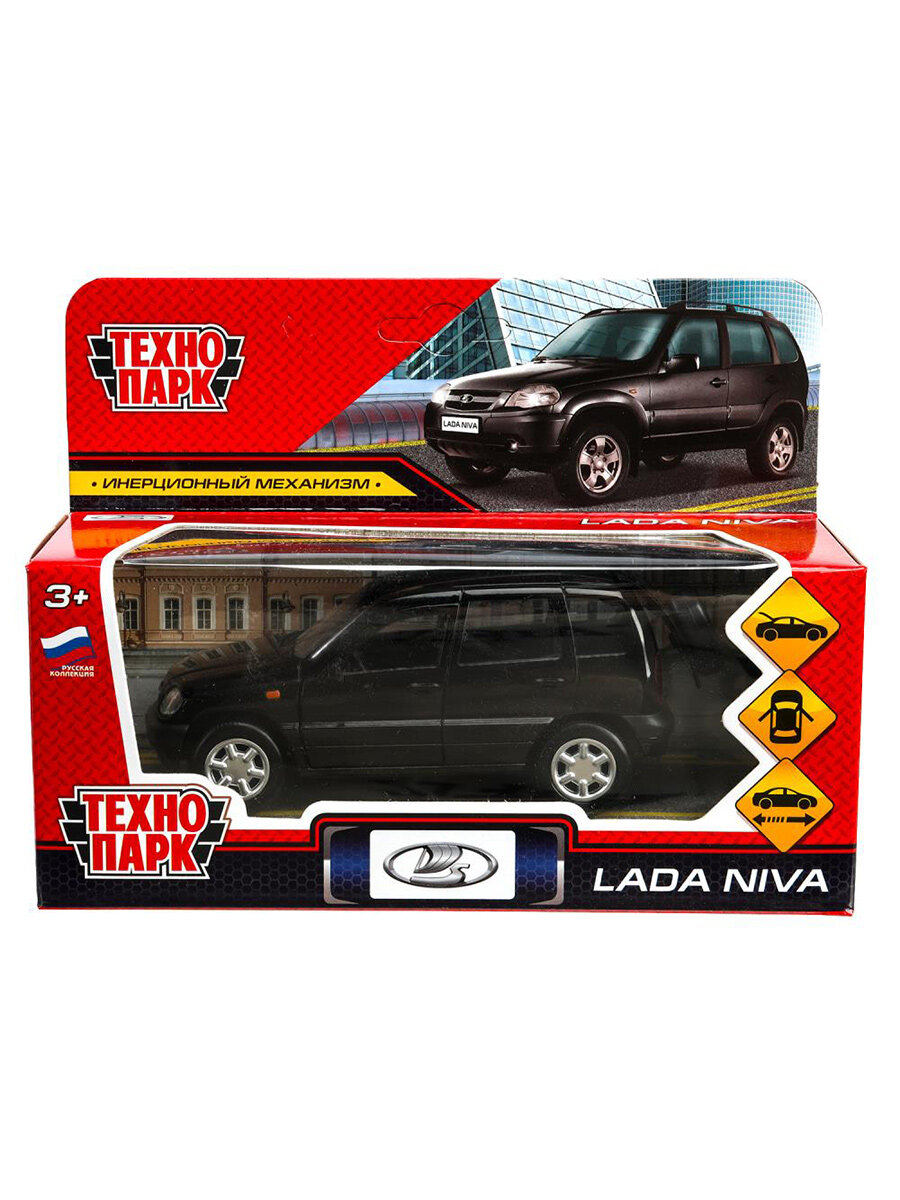 Технопарк Машина LADA Niva 12 см черный металл LАDАNIVА-12-ВК с 3 лет