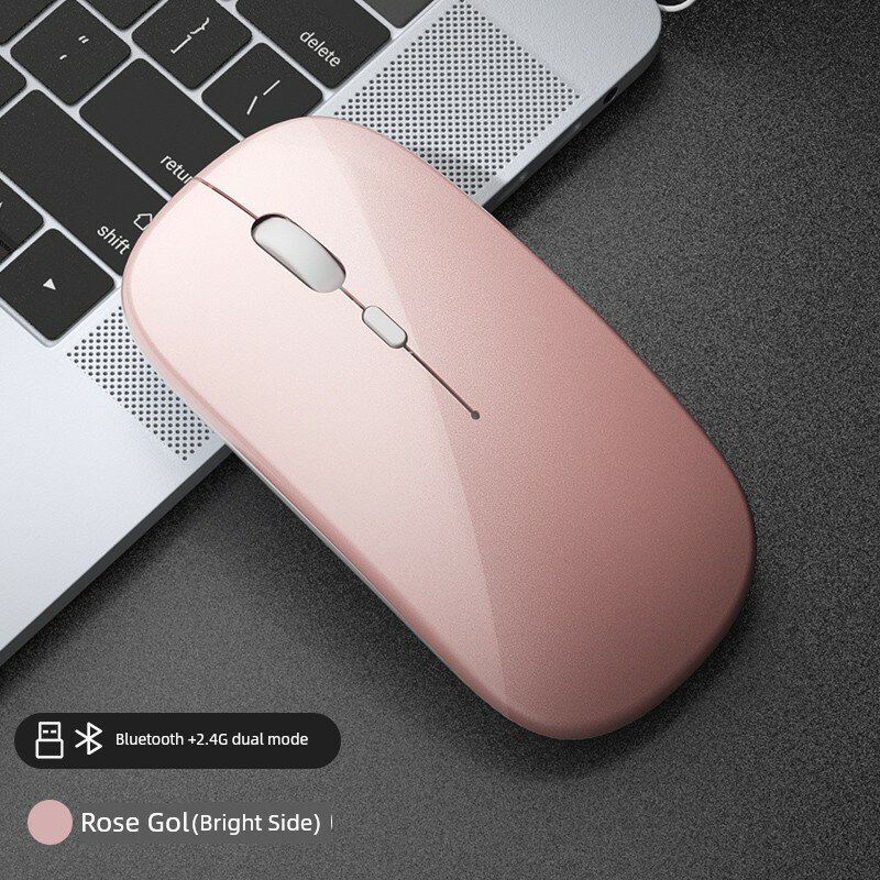 Беспроводная мышь для ноутбука, Bluetooth, игровая, подходит для Dell, Lenovo, Apple, HP, перезаряжаемая, бесшумная.