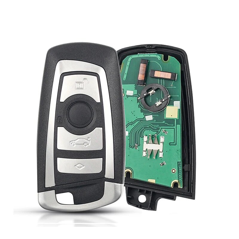 KEYYOU YGOHUF5662 / YGOHUF5767 315 МГц 434 МГц 868 МГц для BMW 5 7 F серии Silver 4 Buttons, 315 MHz