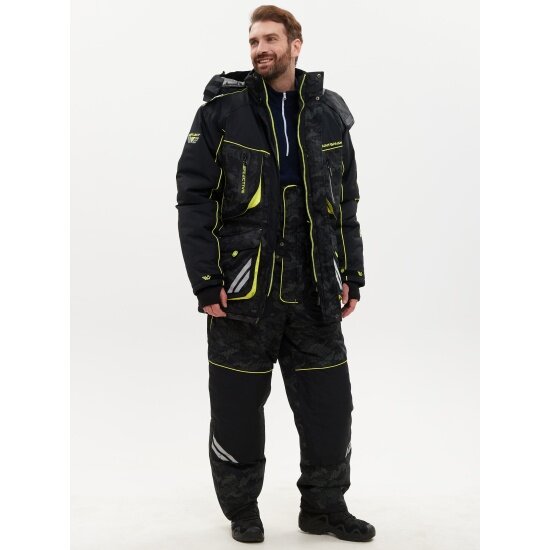 Костюм зимний Huntsman Siberia Reflect V2 ткань Breathable Reflex Membrane цвет Черный размер 44-46/170-176
