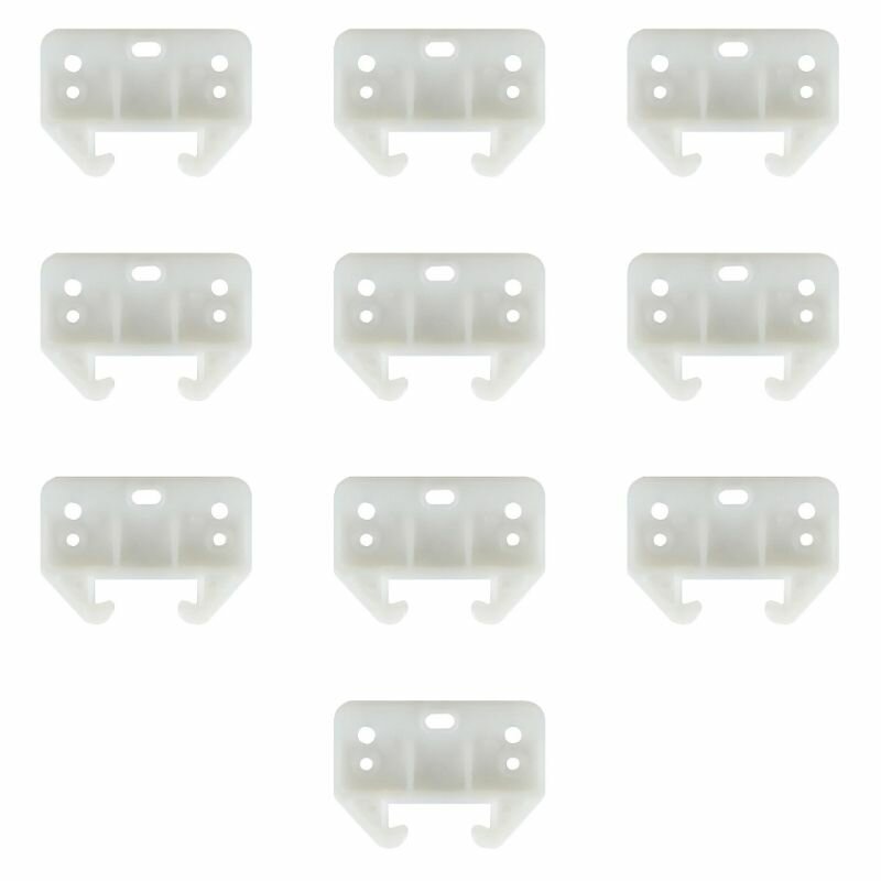 Мебельная пластиковая направляющая для выдвижных ящиков, сменный кронштейн направляющих задних запасные части-упаковка из 10 штук