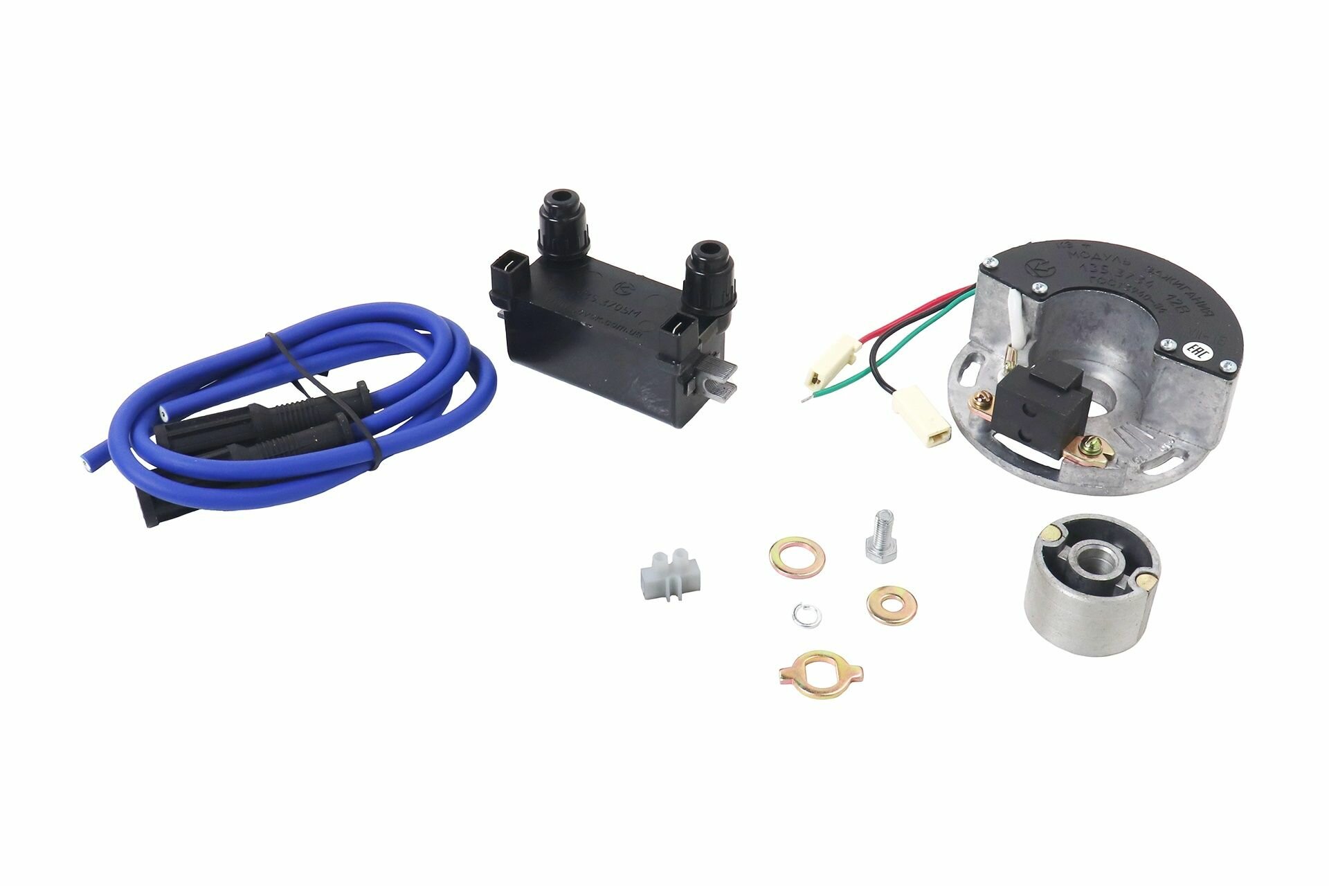 Электронное зажигание Урал Днепр простое в сборе с катушкой силикон. Пр. (135+135.3705М) (совек)