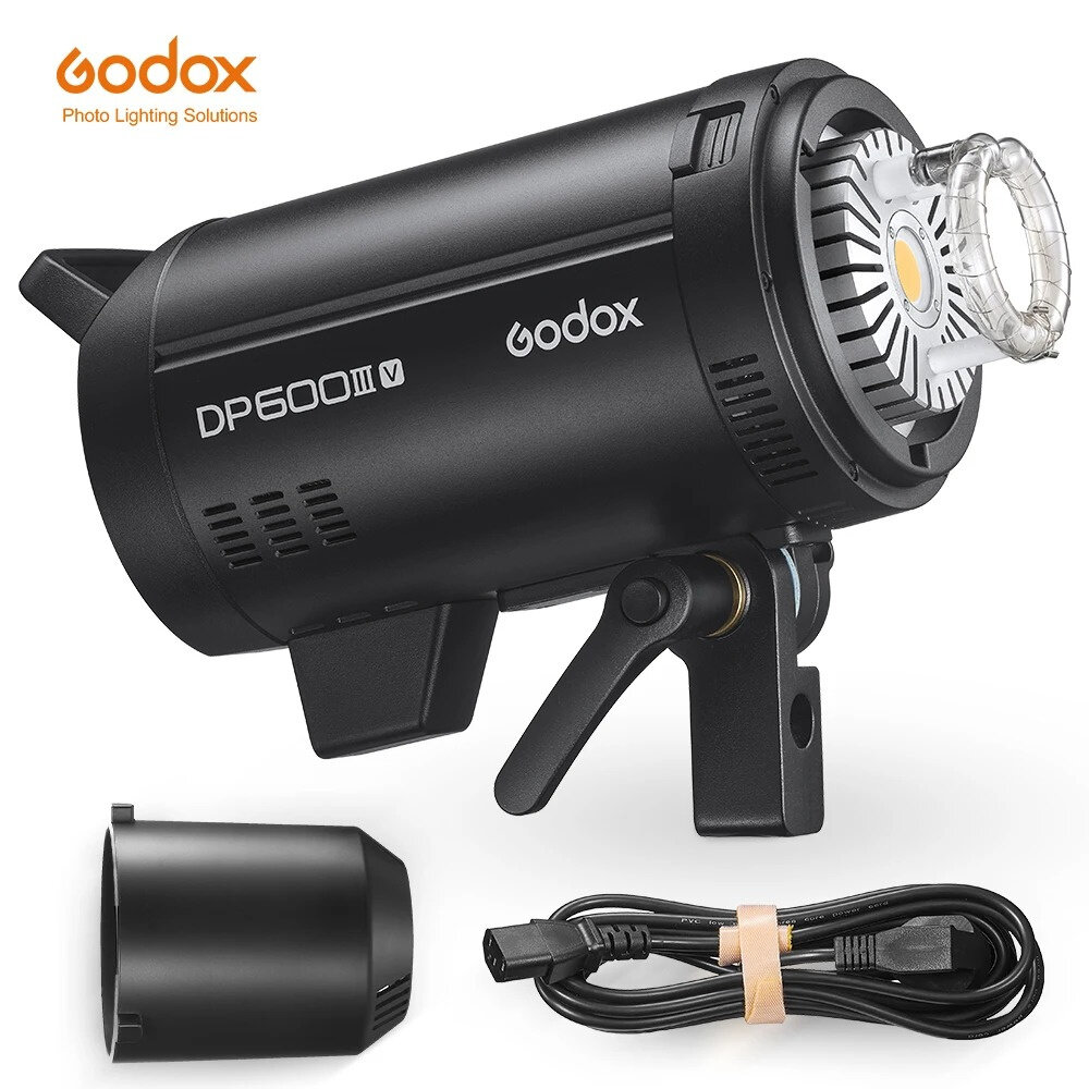 Godox DP600III-V 600W Power GN87 Обновленная студийная вспышка 5600 ± 200K Bowens для свадебной портретной рекламы