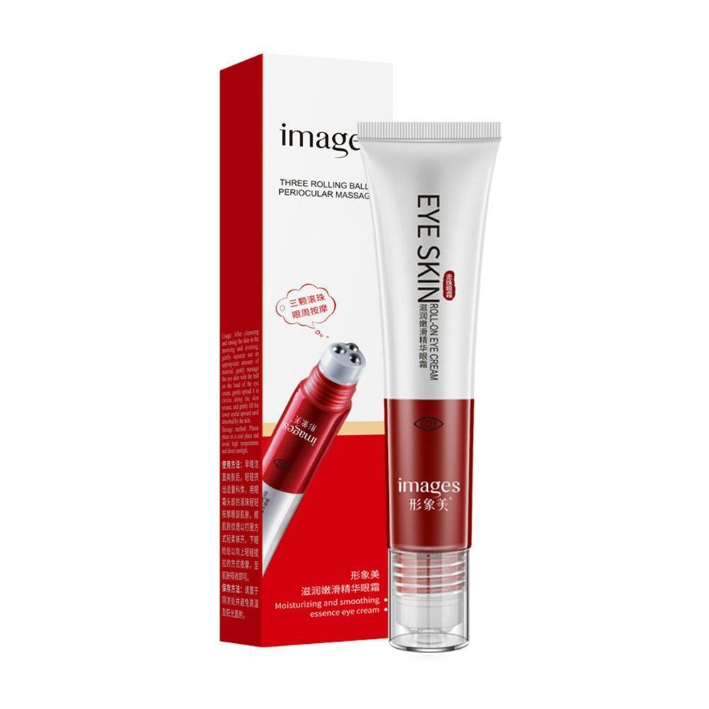 Крем роллер для ухода за кожей вокруг глаз с массажными роликами, лифтинг и подтяжка без филлеров / Увлажняющая сыворотка против морщин, отеков и мешков