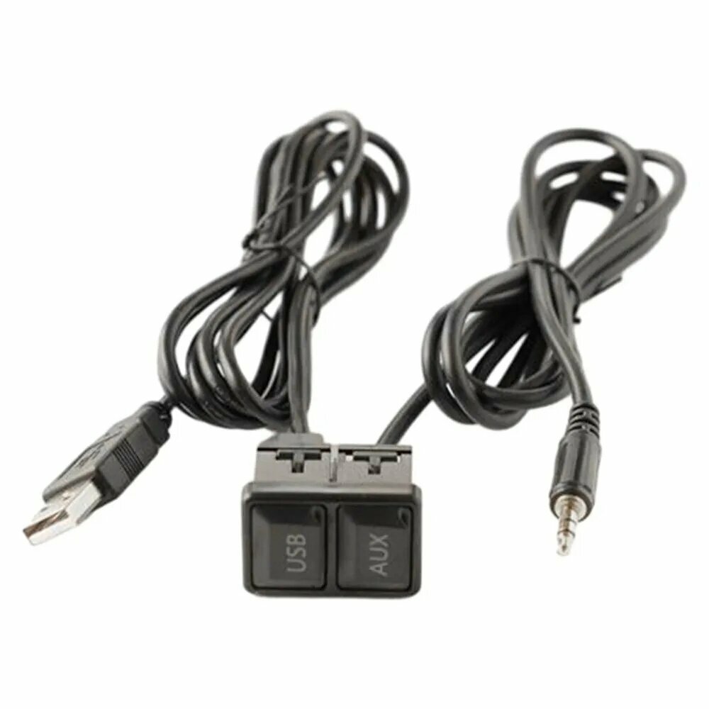 Панель с Портом AUX USB Для Скрытого Монтажа на Приборной панели Автомобиля, Двойной Удлинительный Кабель-Адаптер USB