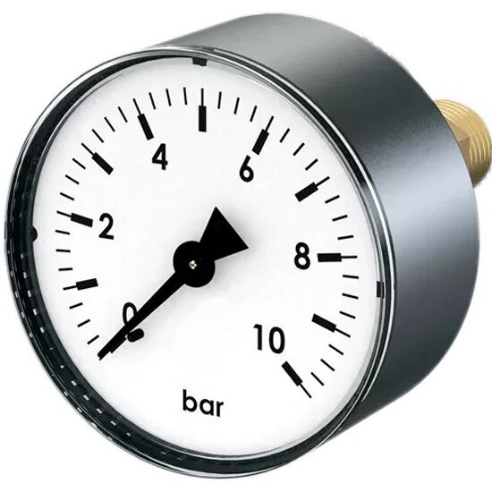Манометр Bwt аксиальный (осевой) 1/4", 0 – 10 бар арт. 84654