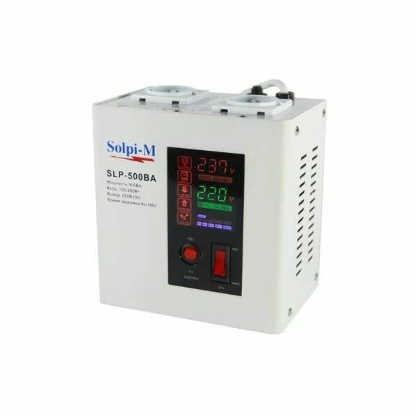 Стабилизатор напряжения Solpi-M SLP-500BA new для газового котла