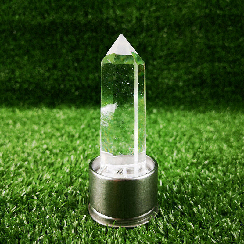 Бутылка для воды эликсир кварцевый кристалл природный обелиск бренд не указано для духовного роста белый плавящийся камень база