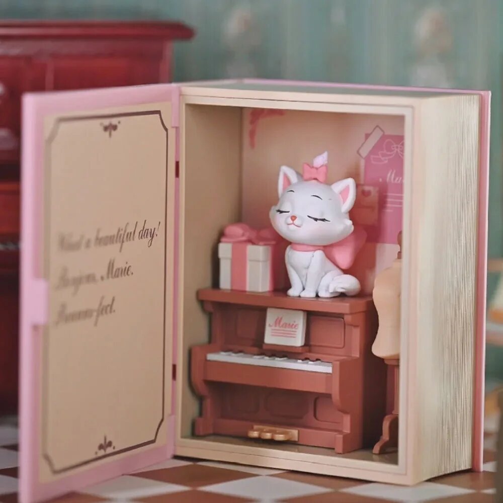 Disney The Aristocats Marie Фигурка игрушки Disney Marie Cat Kawaii Аниме Фигурка игрушки Куклы Коллекция Модель Подарки для девочек