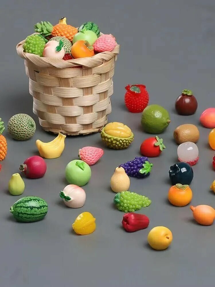 100 шт/Игрушечные продукты в слепом пакете / Набор для ролевых игр в кулинарию и готовку