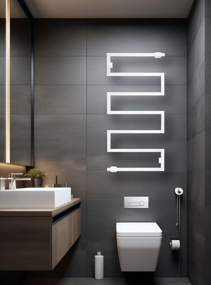 Полотенцесушитель водяной SNAKE-1 140х50 (см) Белый