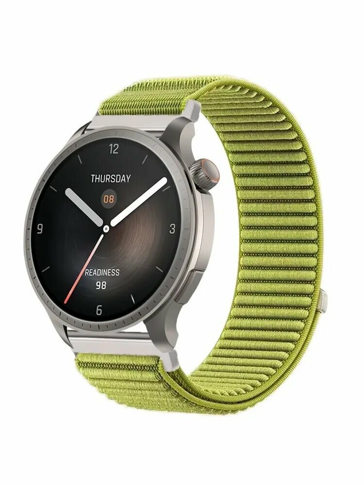 Нейлоновый ремешок для 22mm смарт-часов Amazfit Cheetah Round/ Cheetah Pro/ Amazfit Balance/ Balance 2, фитнес-браслет, повседневный модный спортивный стиль