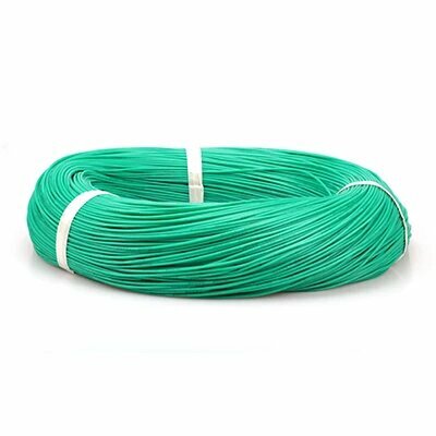 Силиконовый провод медный 20-30AWG 50 метров 22 АВГ, Green