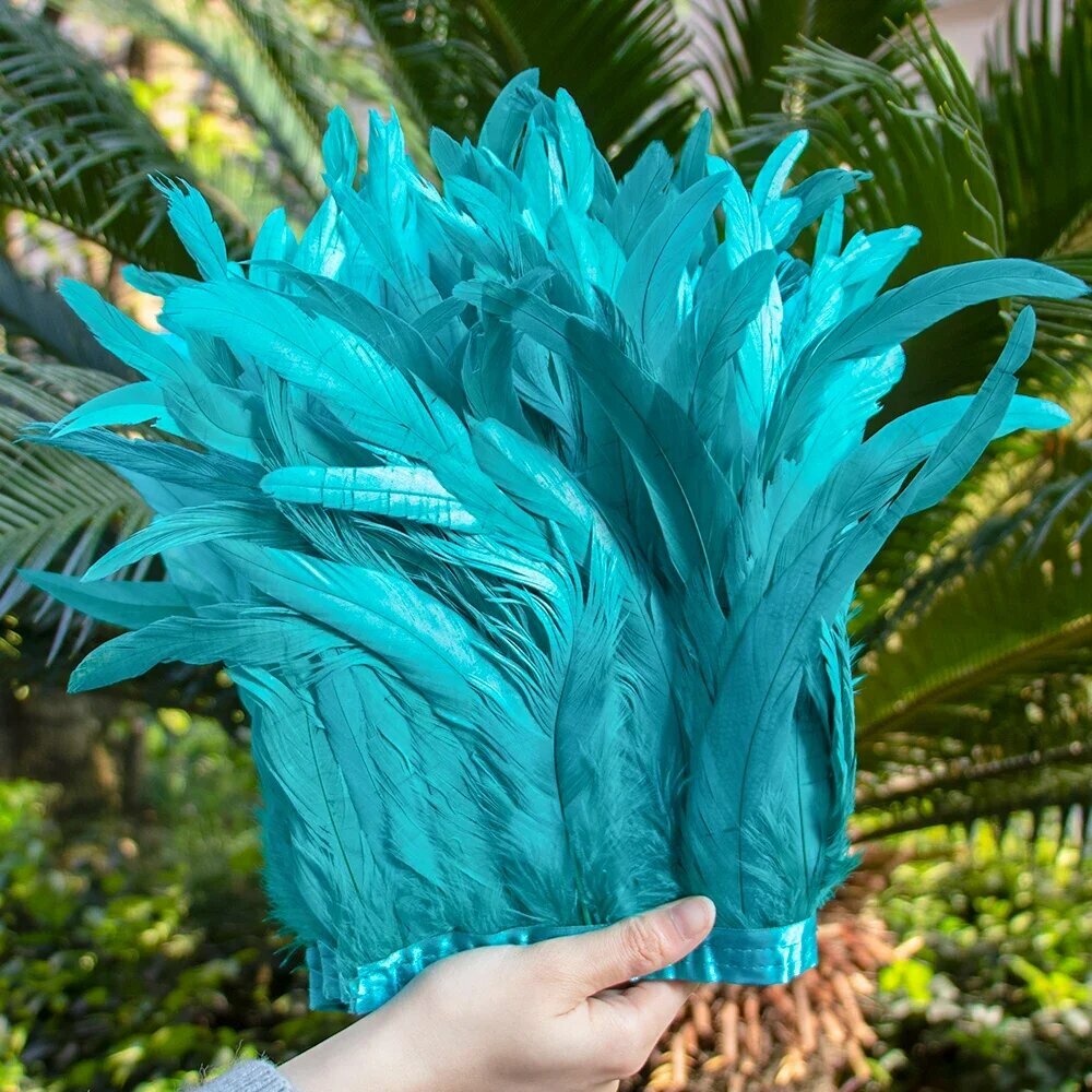 1 метр оранжевого петуха, отделка перьев, 25-30 см, бахрома с перьями для карнавального платья, юбки, костюмы, шлейфы, бахрома, отделка, шлейф