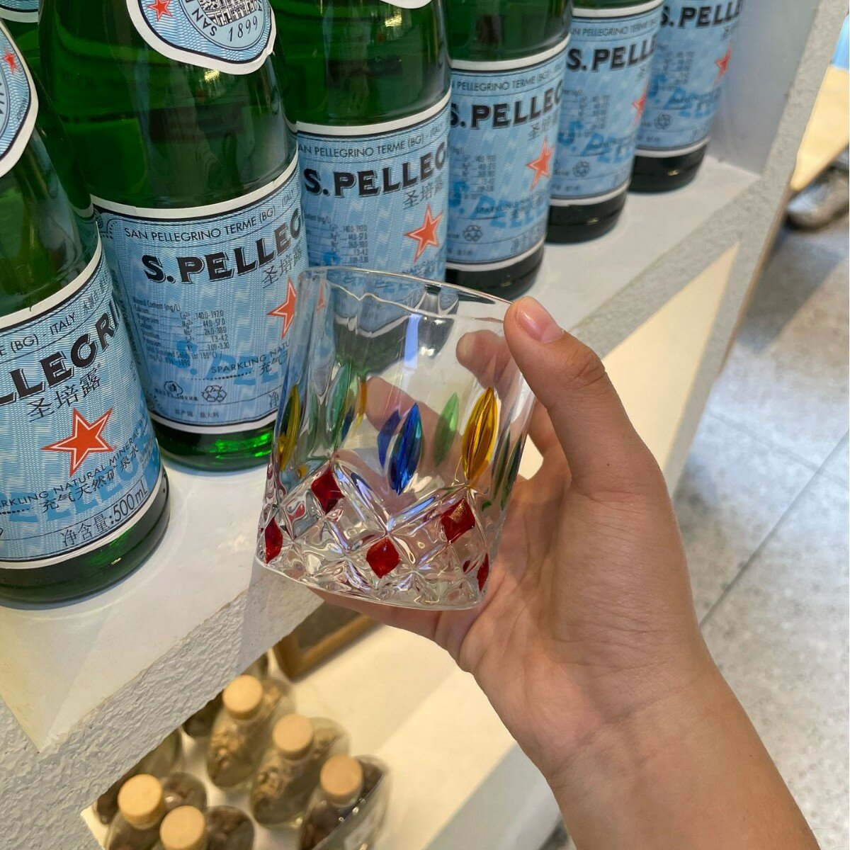 Цветной стеклянный стакан, нерегулярный цветной блок, стакан для воды, стакан для холодных напитков, стакан для сока, летний домашний радужный стакан для питья