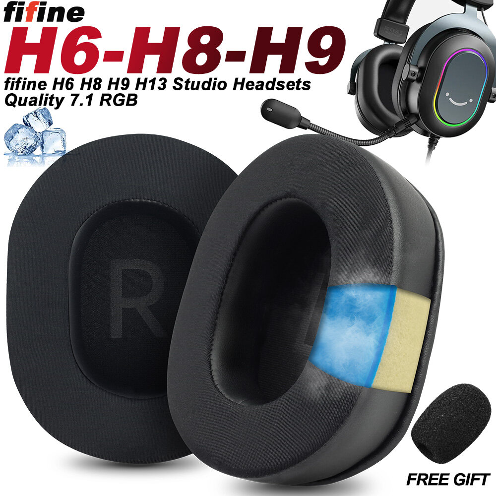Амбушюры Fifine H6 H8 H9 H13 H16 High Quality 7.1 Протеиновая кожа и пена с эффектом памяти