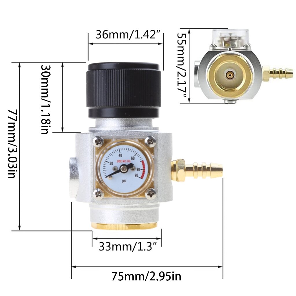 Газовый редуктор для газированных напитков