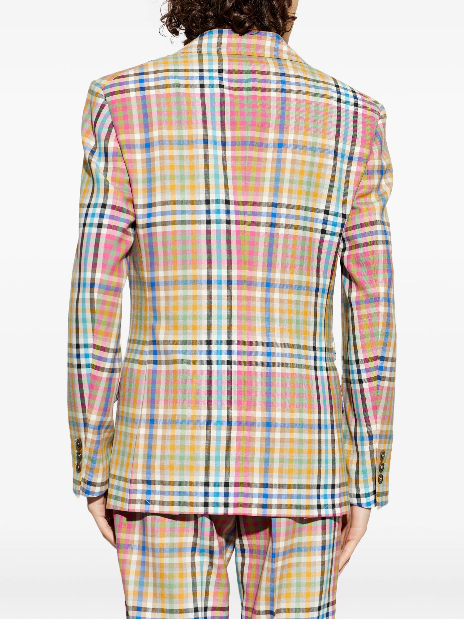 Пиджак Vivienne Westwood Checked pocket blazer, размер 50, розовый — фото 1