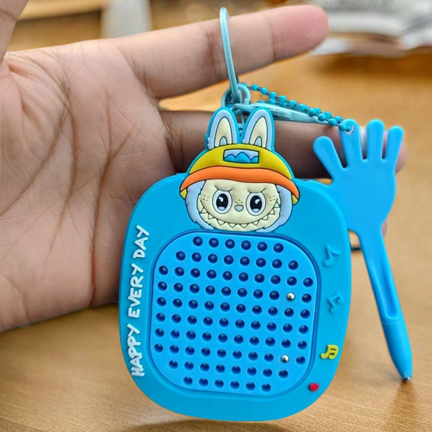 Детская магнитная доска для рисования с шариками, обучающий брелок, подвеска для рюкзака, креативная игрушка для рисования