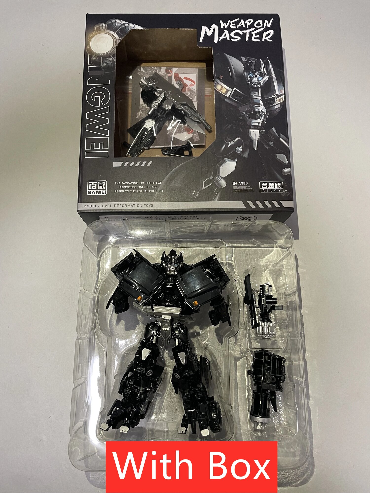 BAIWEI TW-1026 Ironhide, черный трансформер с коробкой