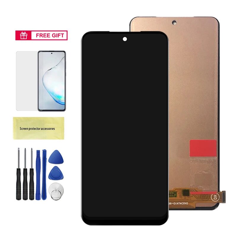 AMOLED-экран для Xiaomi Redmi Note 10 M2101K7AI, ЖК-дисплей Redmi Note 10S, дигитайзер сенсорного экрана в сборе M2101K7BG TFT No Frame