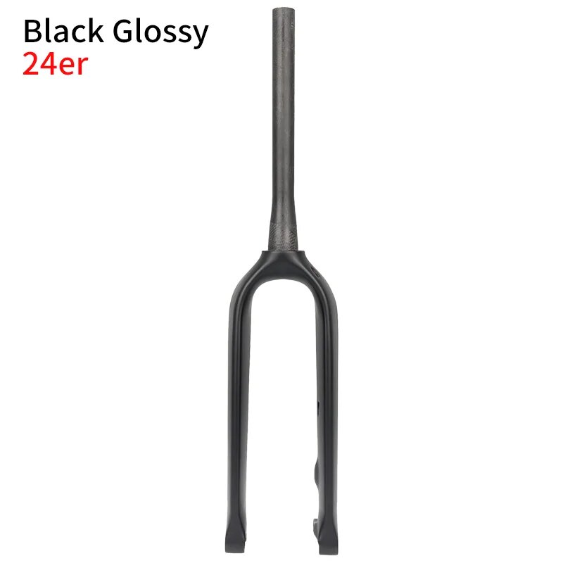Карбоновая вилка Carbomania MEINIER-FK016/MEINIER-FK017 для горного велосипеда 20/24 дюймов 24er Black Glossy