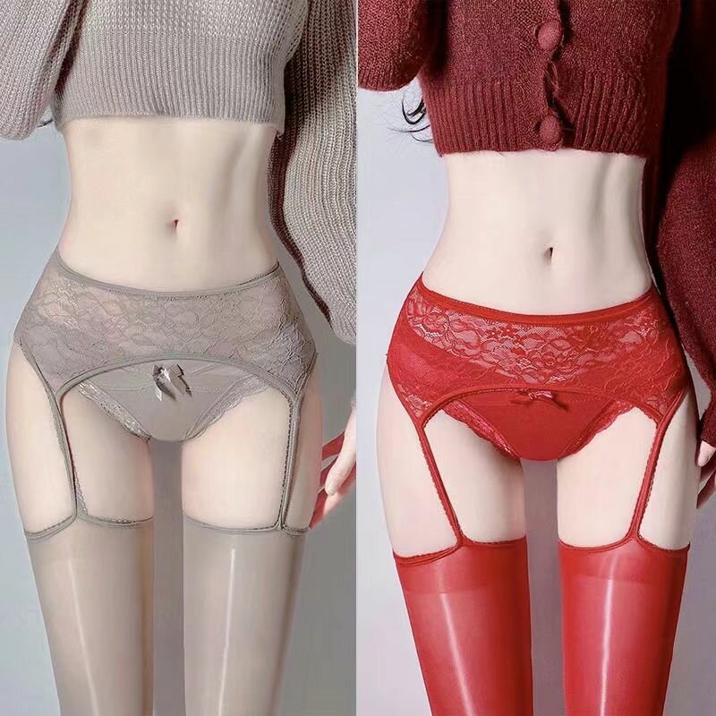 【 17k человек в избранное】Острые кружевные однотонные чулки с подвязками, стиль чистого желания, высокие чулки без снятия, тонкие, устойчивые к зацепкам, женские чулки