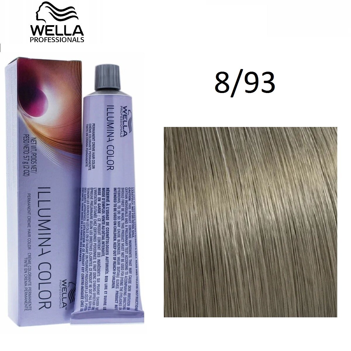 Wella Professionals Крем-краска для волос 8/93 ILLUMINA COLOR Светлый сандре золотистый 60мл