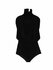 Боди бельевое MAGDA BUTRYM Draped high-neck bodysuit, размер 38, черный (black)