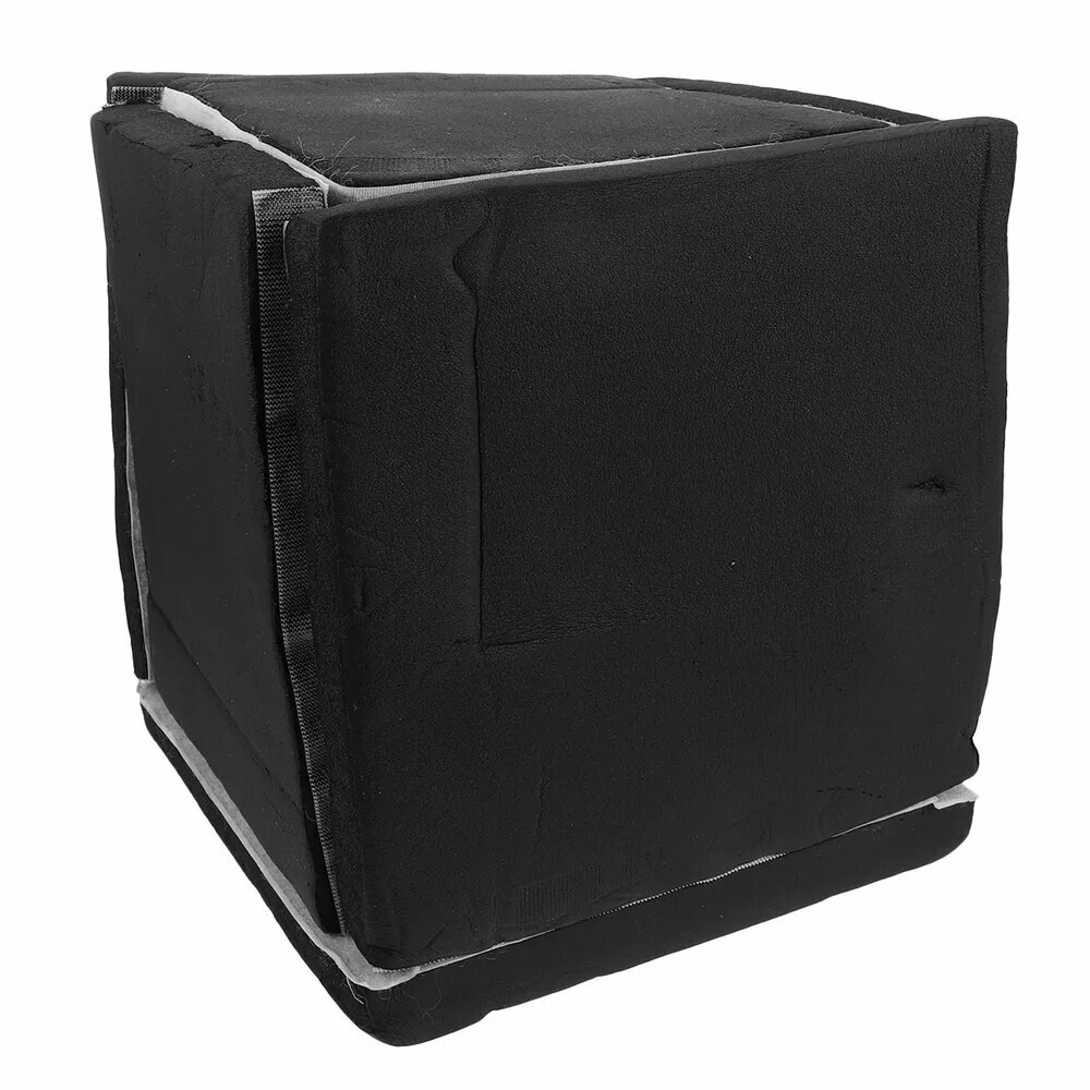 Толстый звукоизоляционный короб из черного поролона для насосов с шумоизоляцией