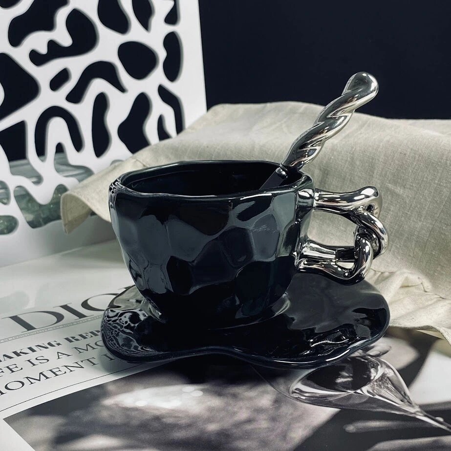 Чашка 280мл с блюдцем и ложкой Фарфор 163-076 118-163-076