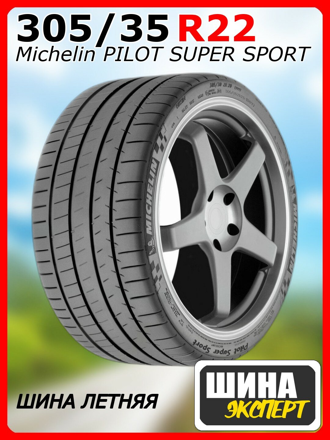 Шина летняя Michelin 305/35/22 Y 110 Pilot Super Sport XL для легковых автомобилей 694993