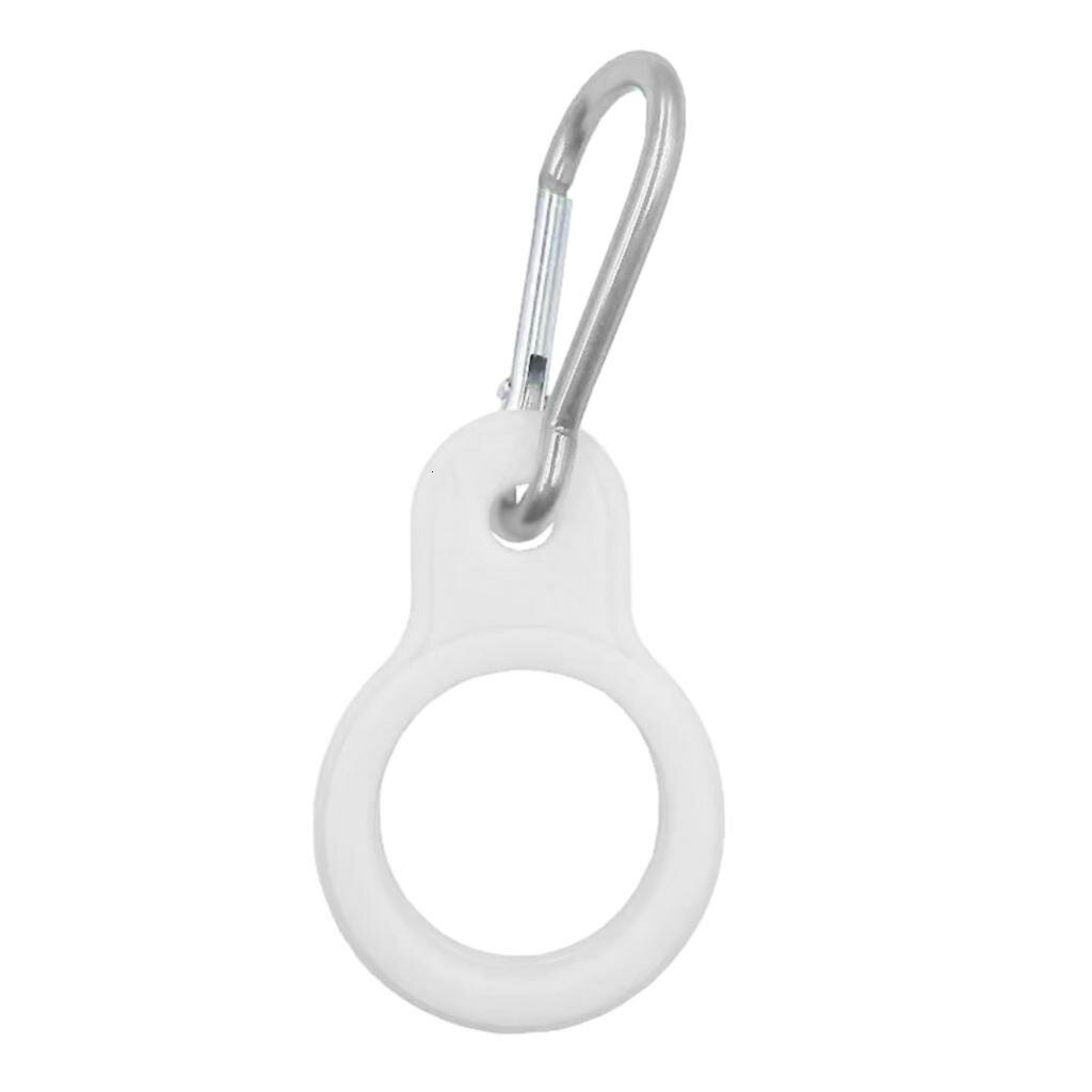 Фляга с карабином и зажимом для ремня, Белый