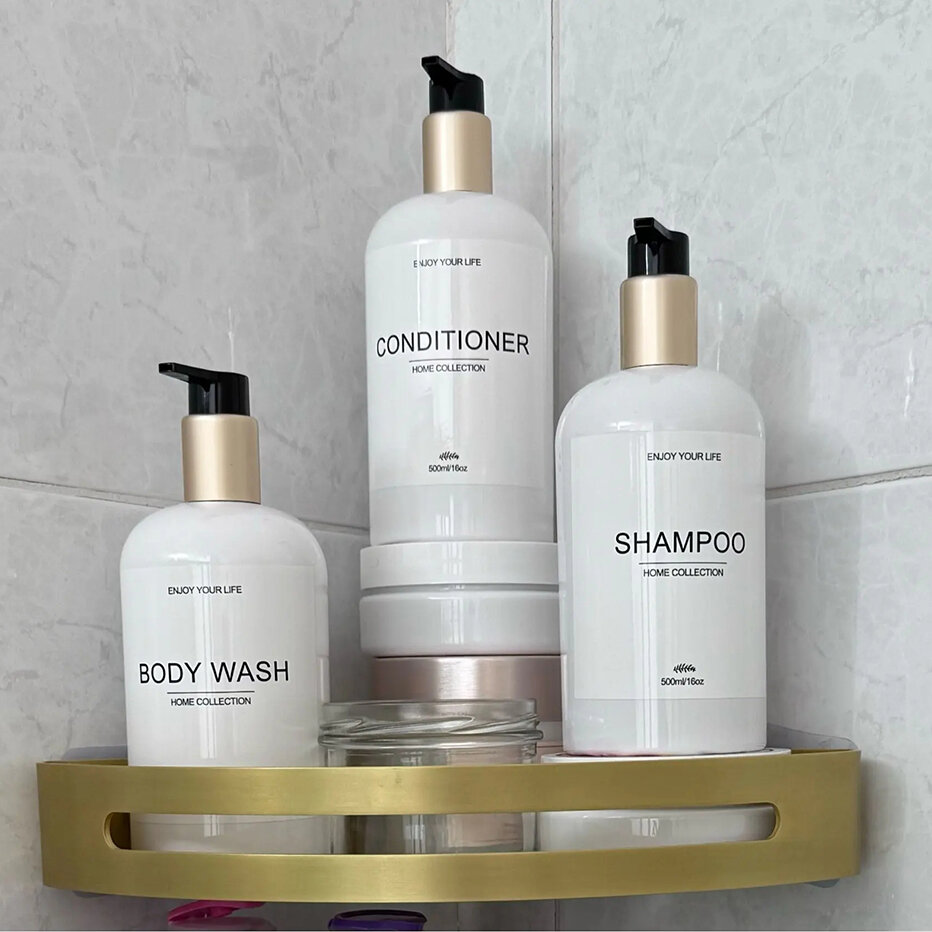 Многоразовый флакон-дозатор для шампуня и мыла 250/350/500 мл