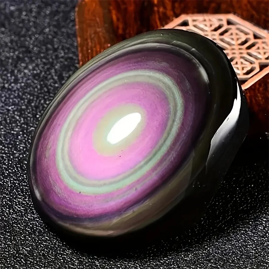 Радужный обсидиан в форме пальмы CrystalHola 50-100g