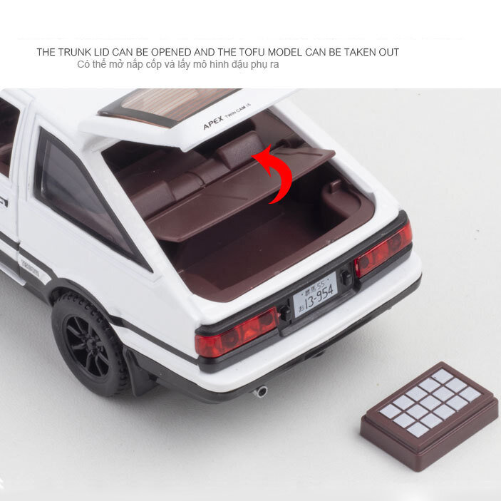 Коллекционная металлическая машина TOYOTA AE86 1:32 , Игрушечный автомобиль с звуковыми и световыми
