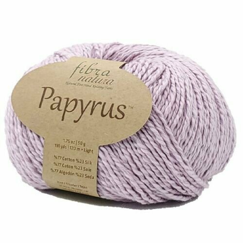 Пряжа Fibra Natura Papyrus цвет 229-09 Астра / 6 шт 50гр 120м 78% хлопок 22% шелк / Фибра Натура Папирус