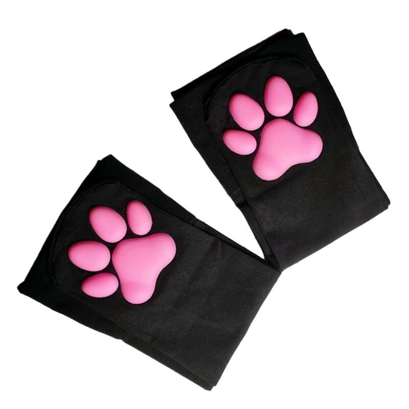 Светящиеся чулки с кошачьими лапками, A