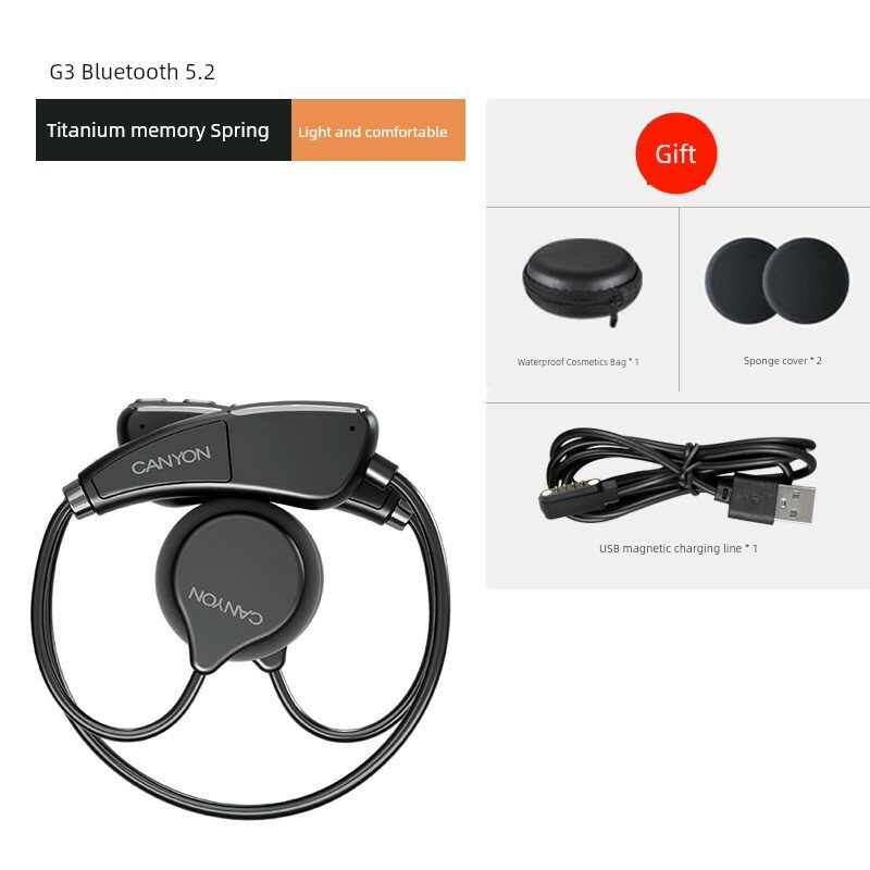 CANYON G3 беспроводные наушники Bluetooth с надушной посадкой, водонепроницаемые для спорта и фитнеса, 10-часовая