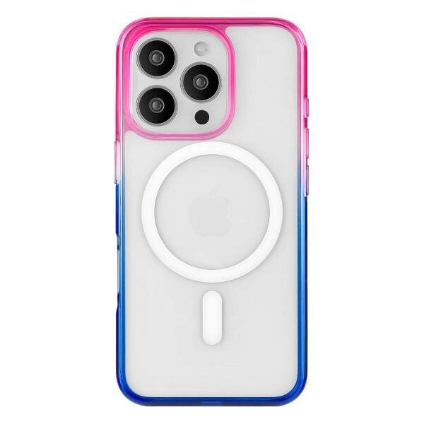 Чехол uBear для iPhone 16 Pro, сине-розовый