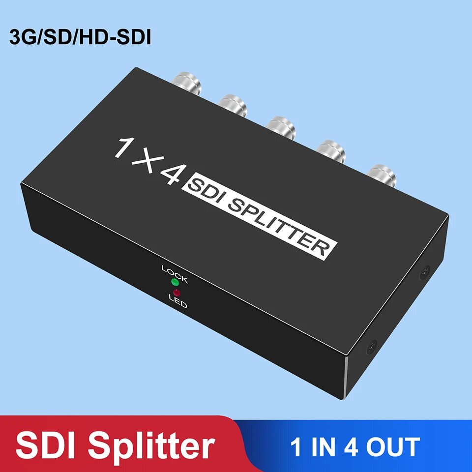 SDI сплиттер 1x4, 5V EU Plug — фото 1